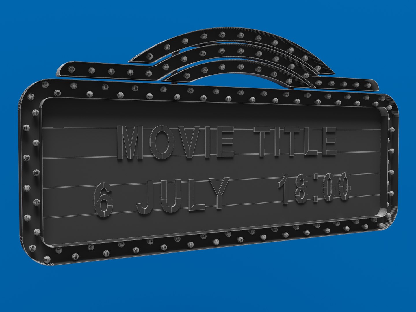 Old Marquee Sign 3D Model - TurboSquid 1467705