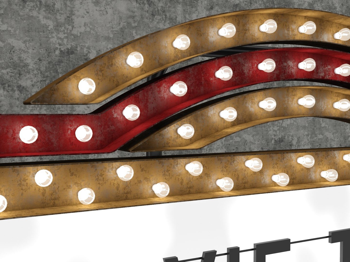 Old Marquee Sign 3D Model - TurboSquid 1467705