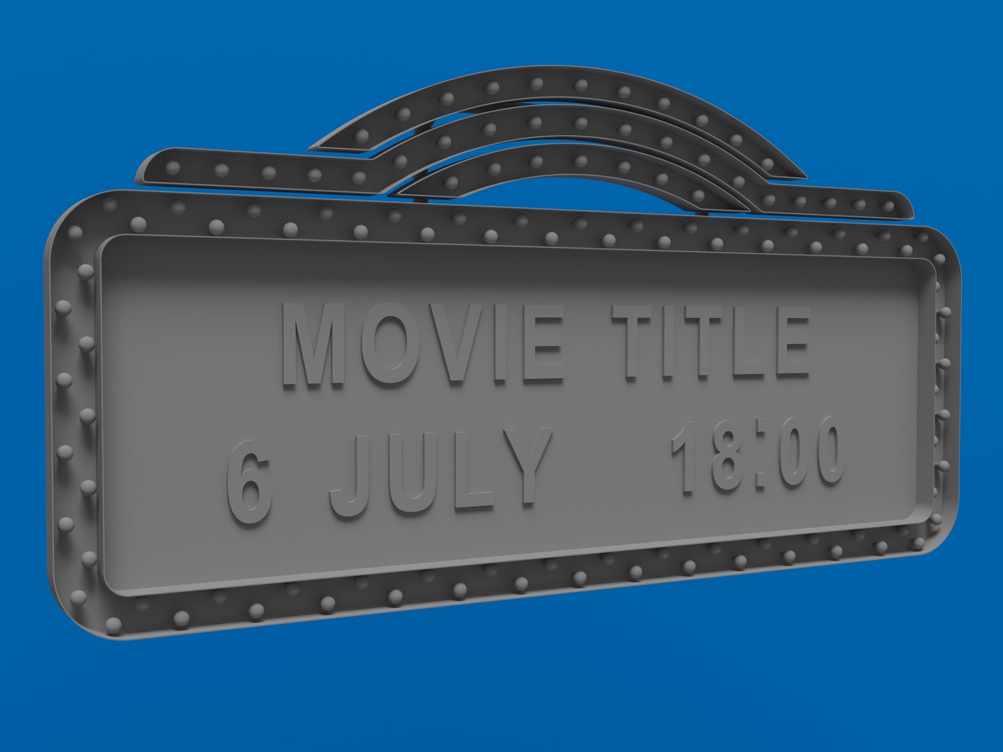 Old Marquee Sign 3D Model - TurboSquid 1467705