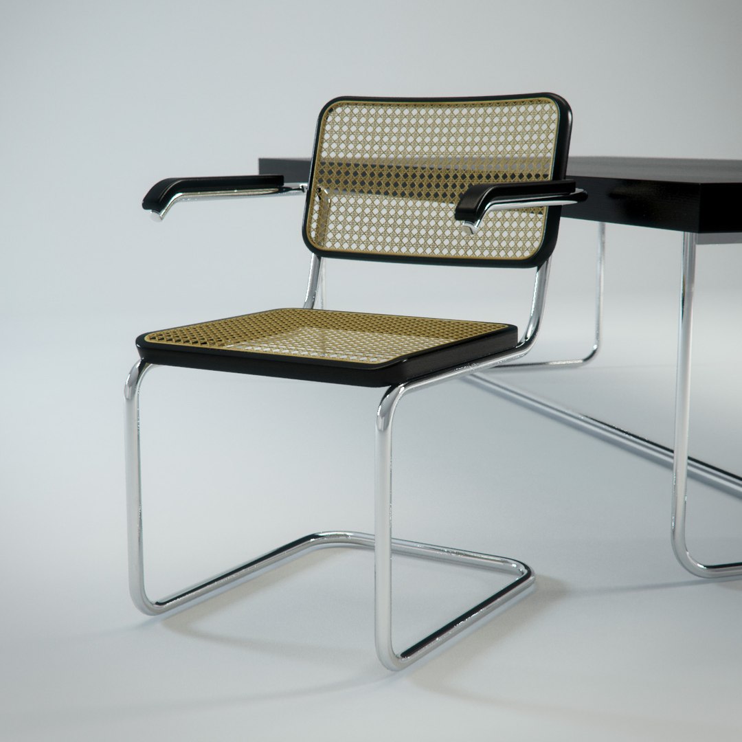 3d Photorealistic Cesca Chair Table