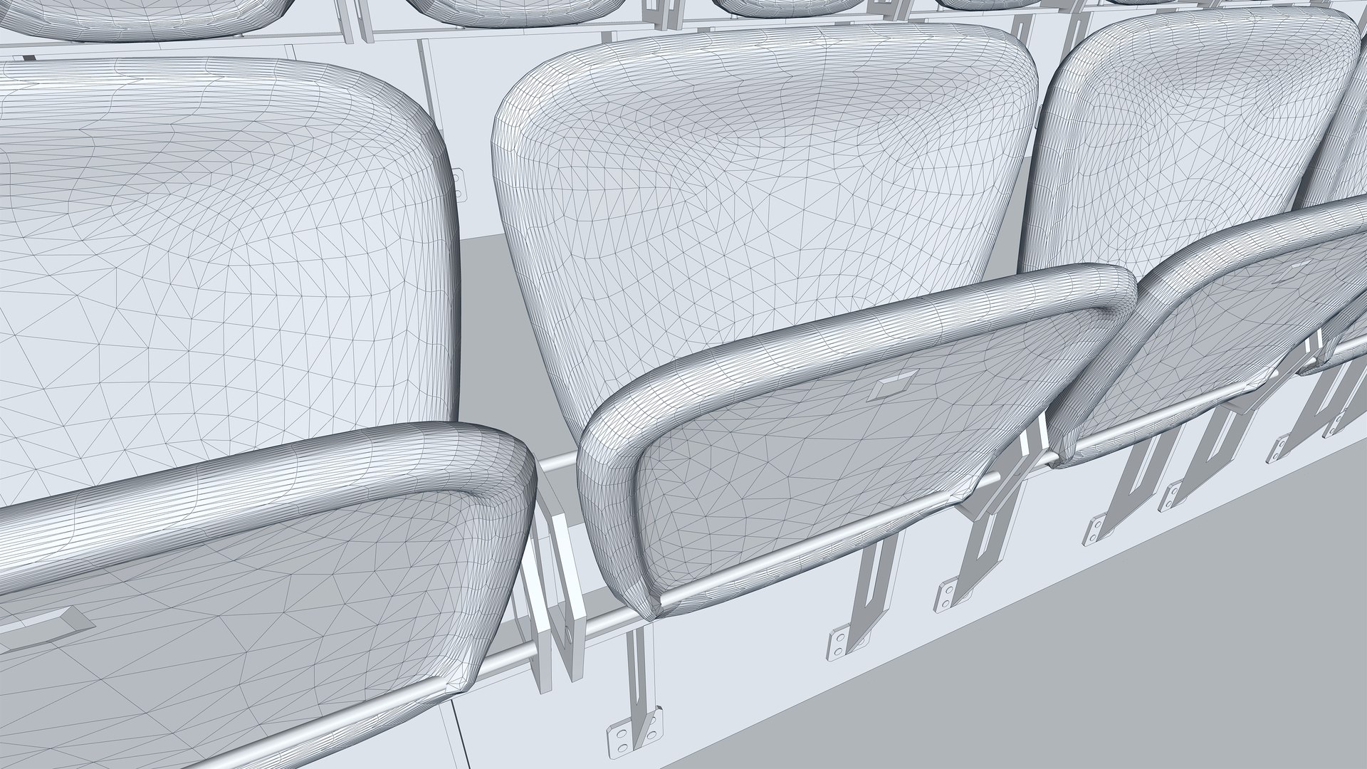 3D Stadium Arena Seat Model - TurboSquid 2078943