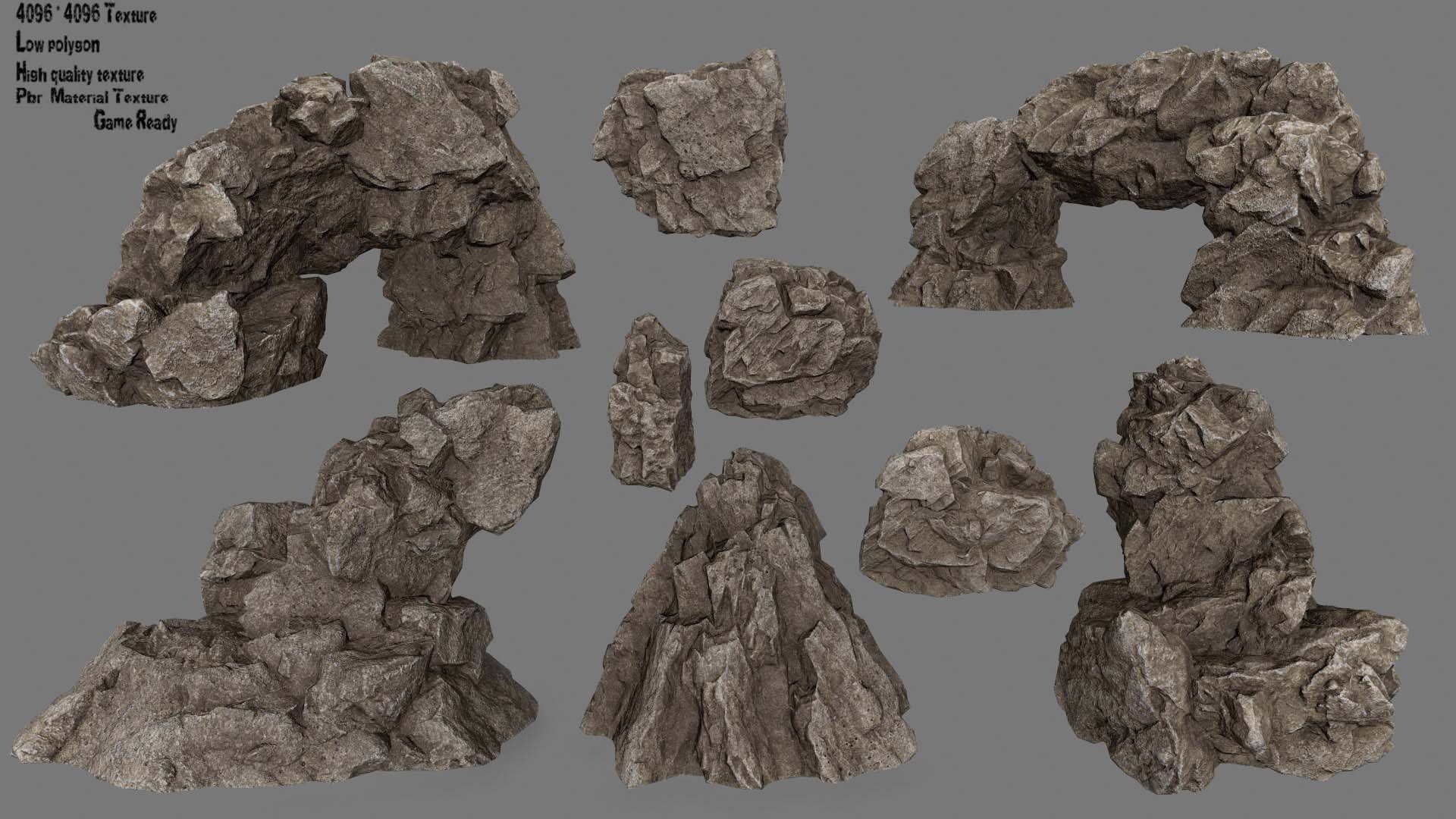 Desert Rock Model - TurboSquid 1359729