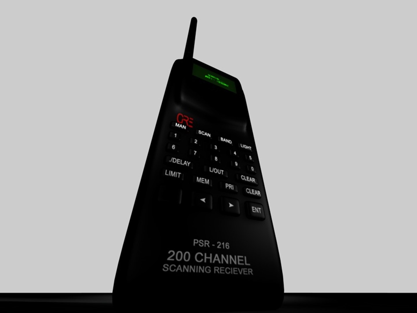 3d Realistic Radio Scanner Model