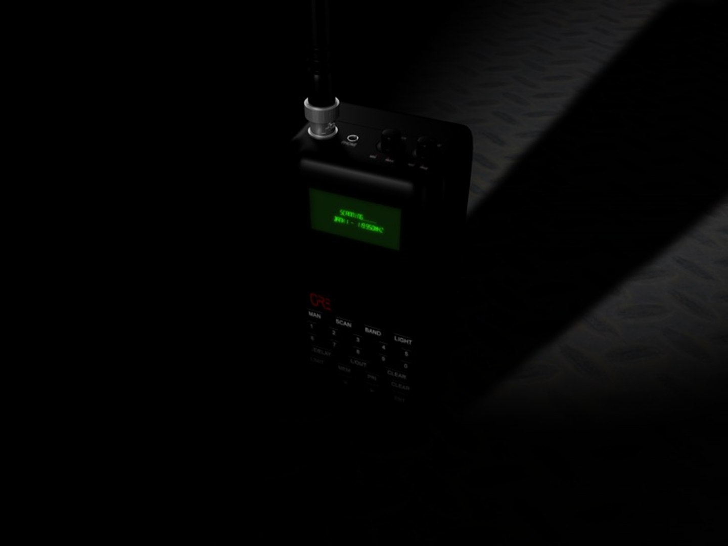3d Realistic Radio Scanner Model