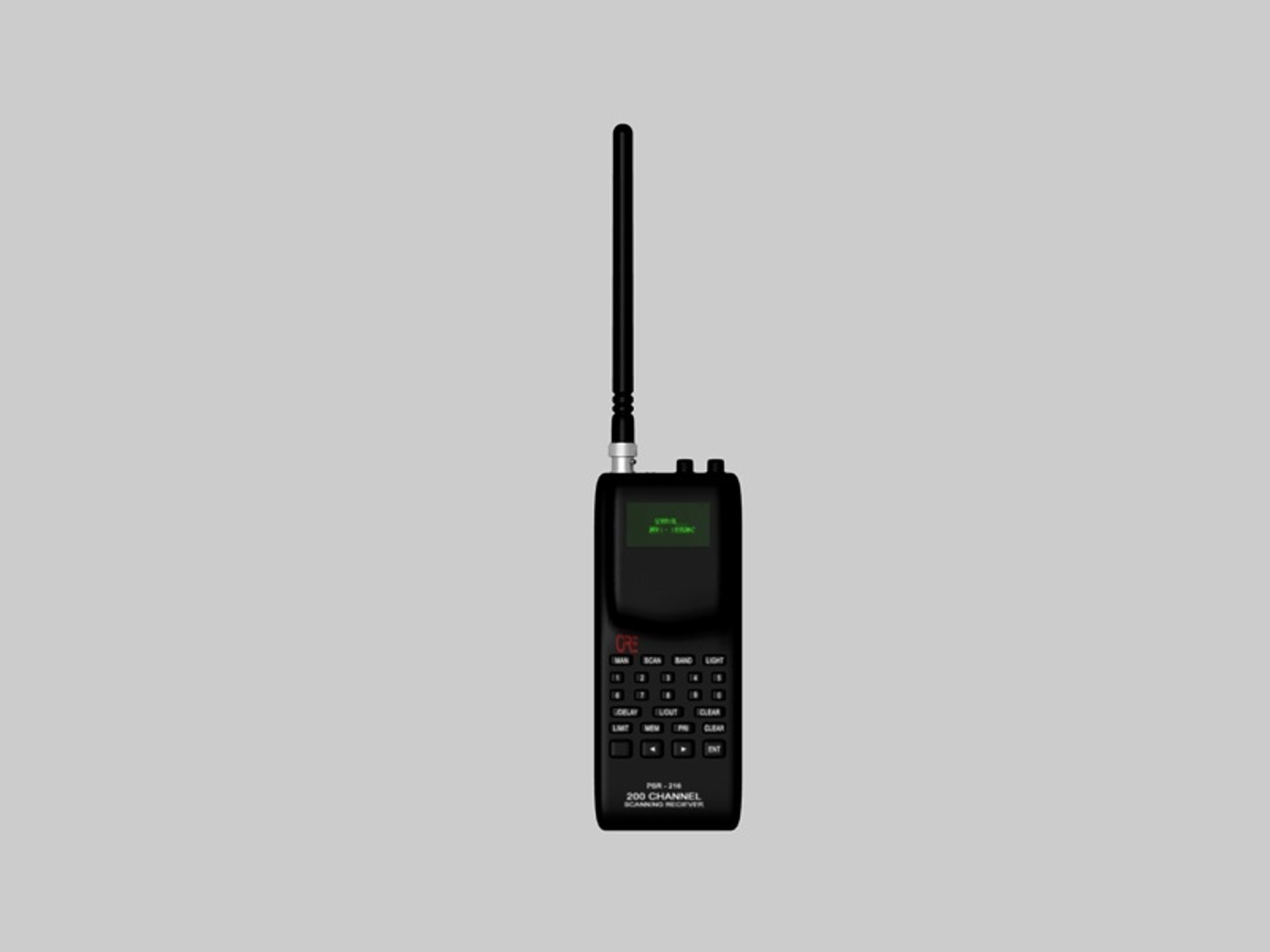 3d Realistic Radio Scanner Model