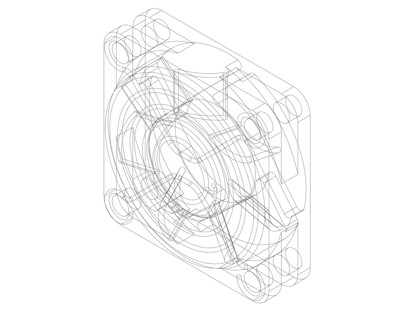 4010 Cooling Fan 12VDC with Grill 3D model - TurboSquid 2176988