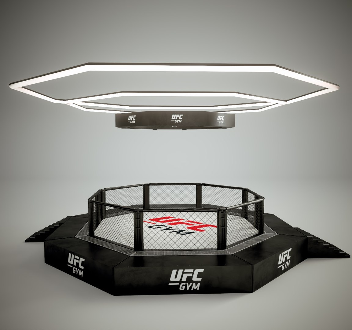 UFC MMA Fighting Arena 3D Model 3D Model - TurboSquid 2199119