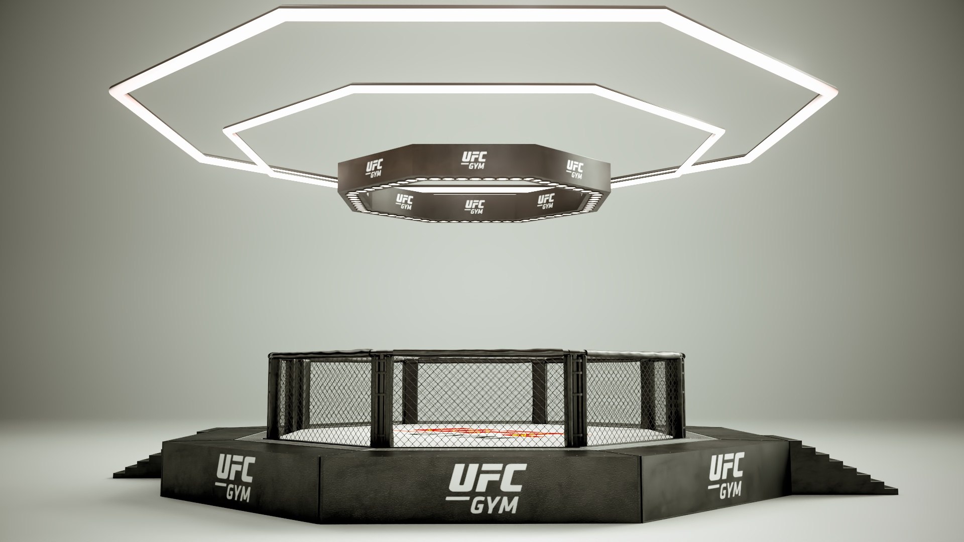 UFC MMA Fighting Arena 3D Model 3D Model - TurboSquid 2199119