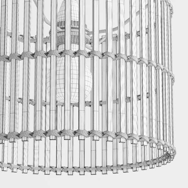 3D lamp shade rattan model - TurboSquid 1713750