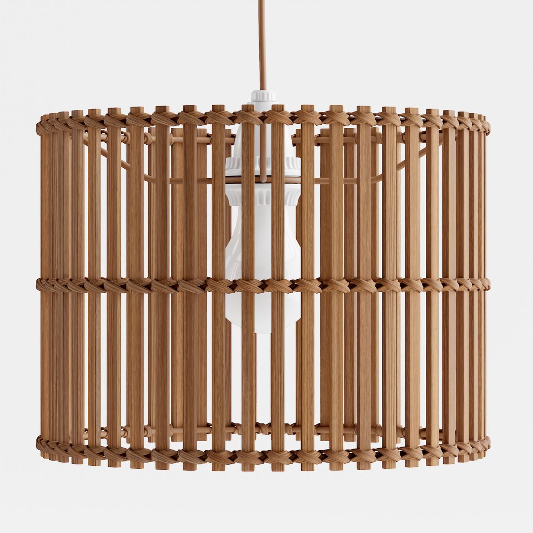 3D lamp shade rattan model - TurboSquid 1713750