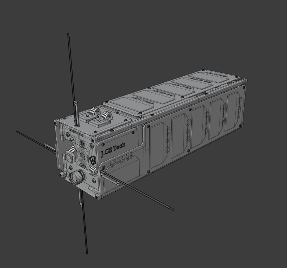 3D Cube Satellite - CubeSat Model - TurboSquid 1908762