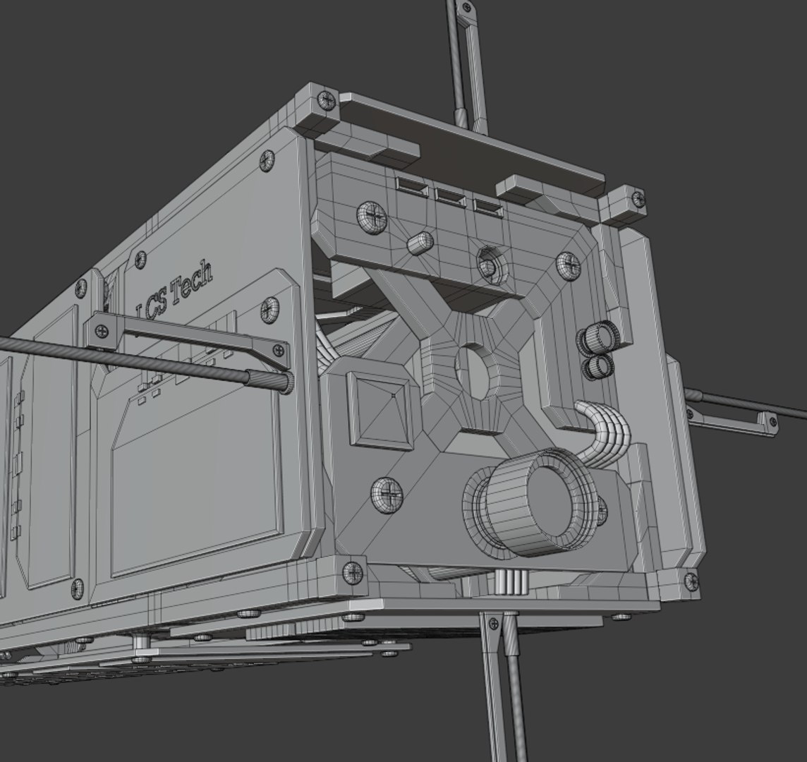 3D Cube Satellite - CubeSat Model - TurboSquid 1908762