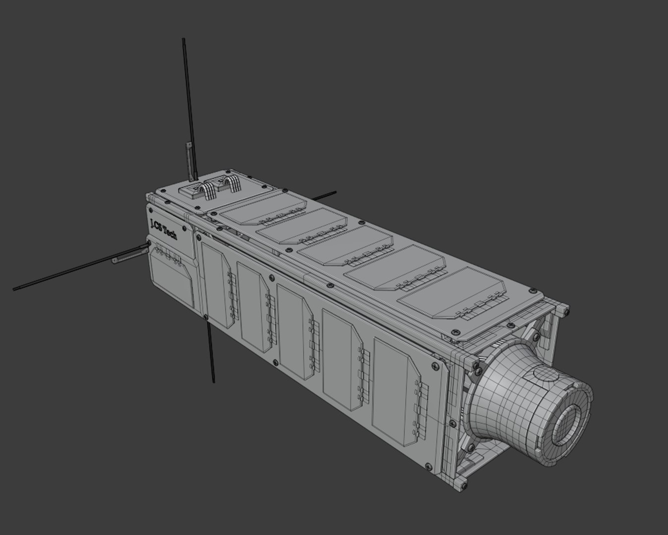 3D Cube Satellite - CubeSat Model - TurboSquid 1908762