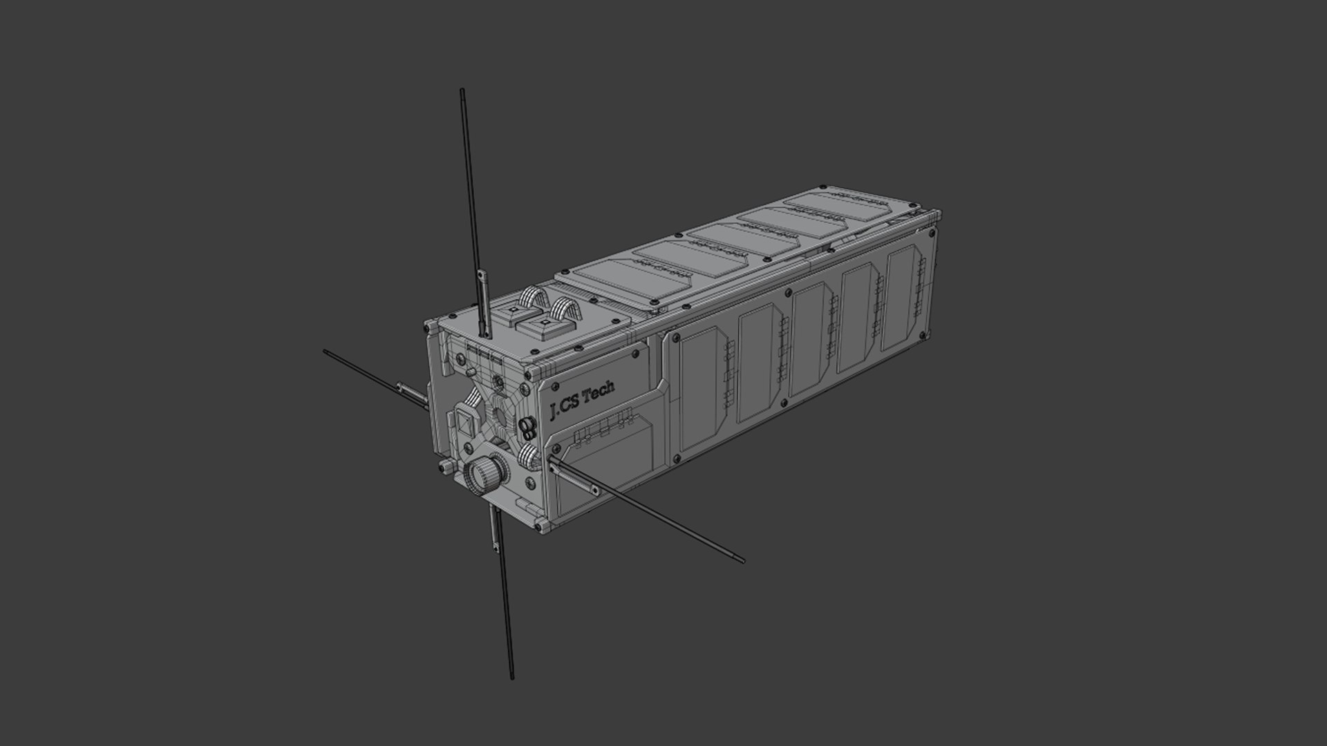 3D Cube Satellite - CubeSat Model - TurboSquid 1908762