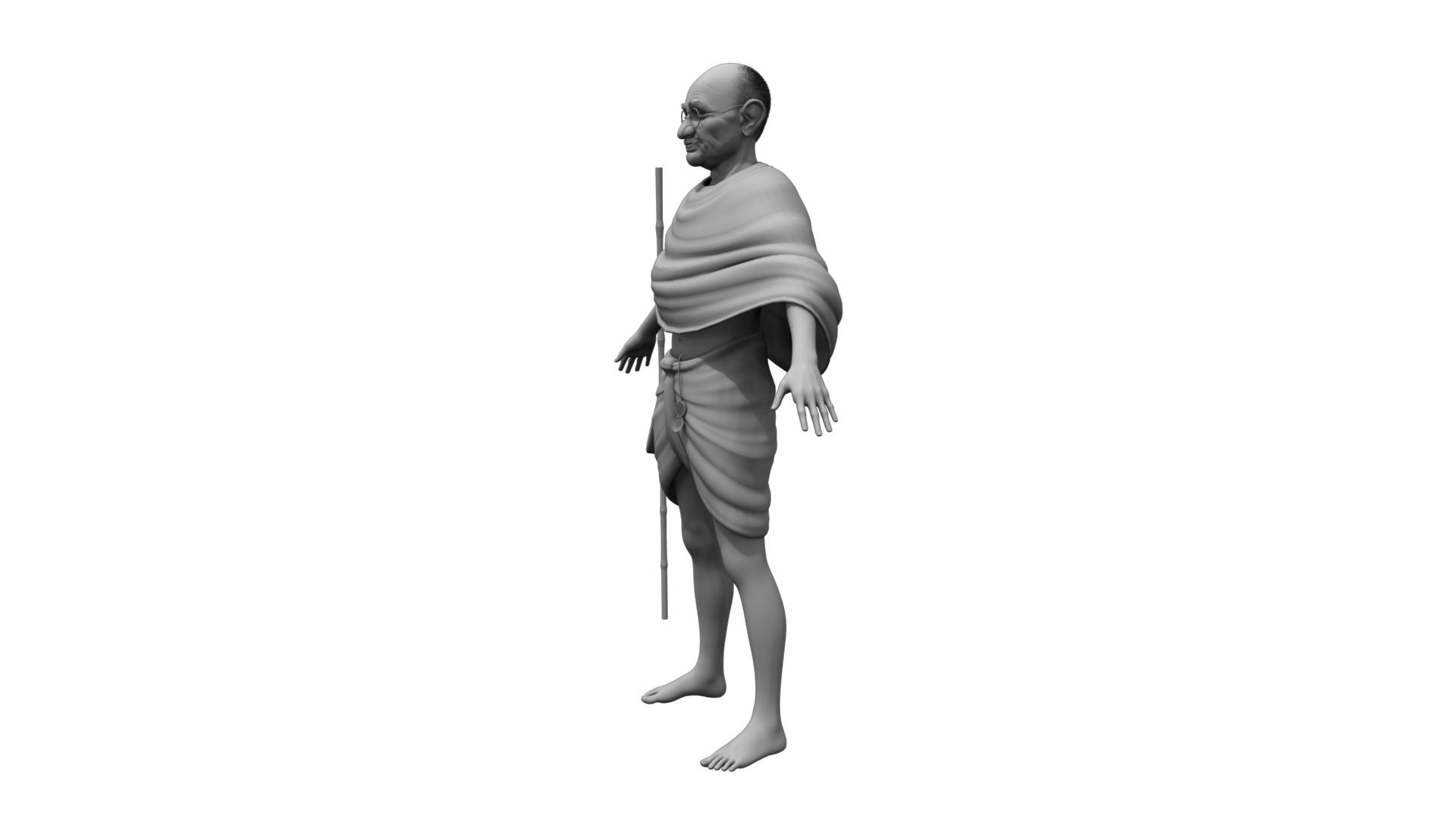 Mahatma Gandhi 3D Model - TurboSquid 1946693