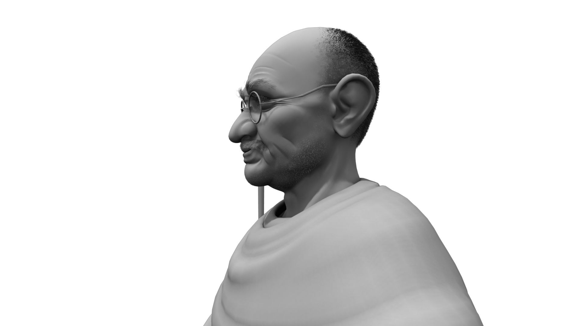 Mahatma Gandhi 3D Model - TurboSquid 1946693