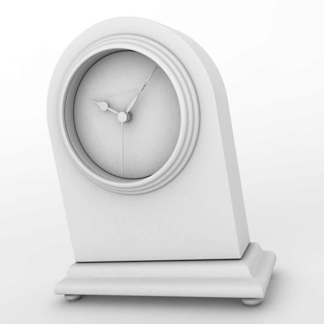 3d analog mantel clock model
