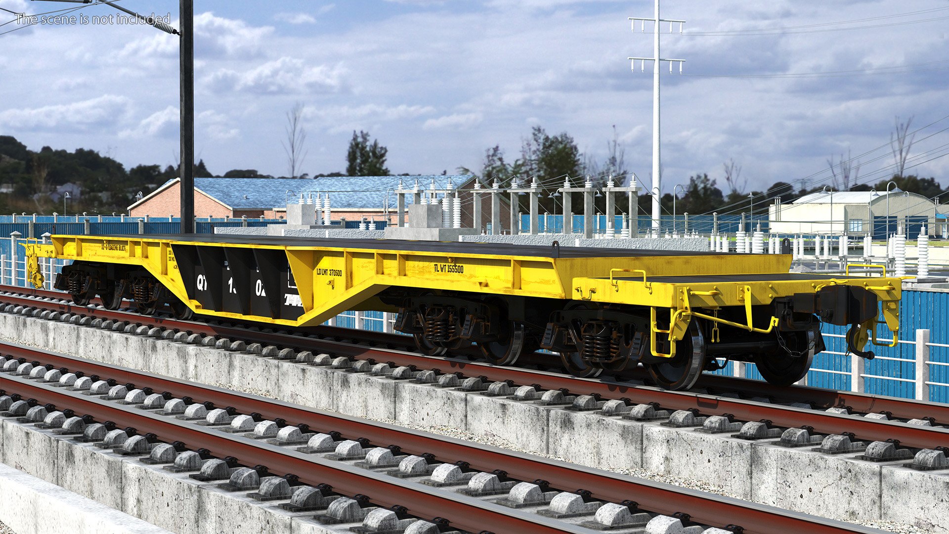 3D Flatbed Rail Car - TurboSquid 2168209