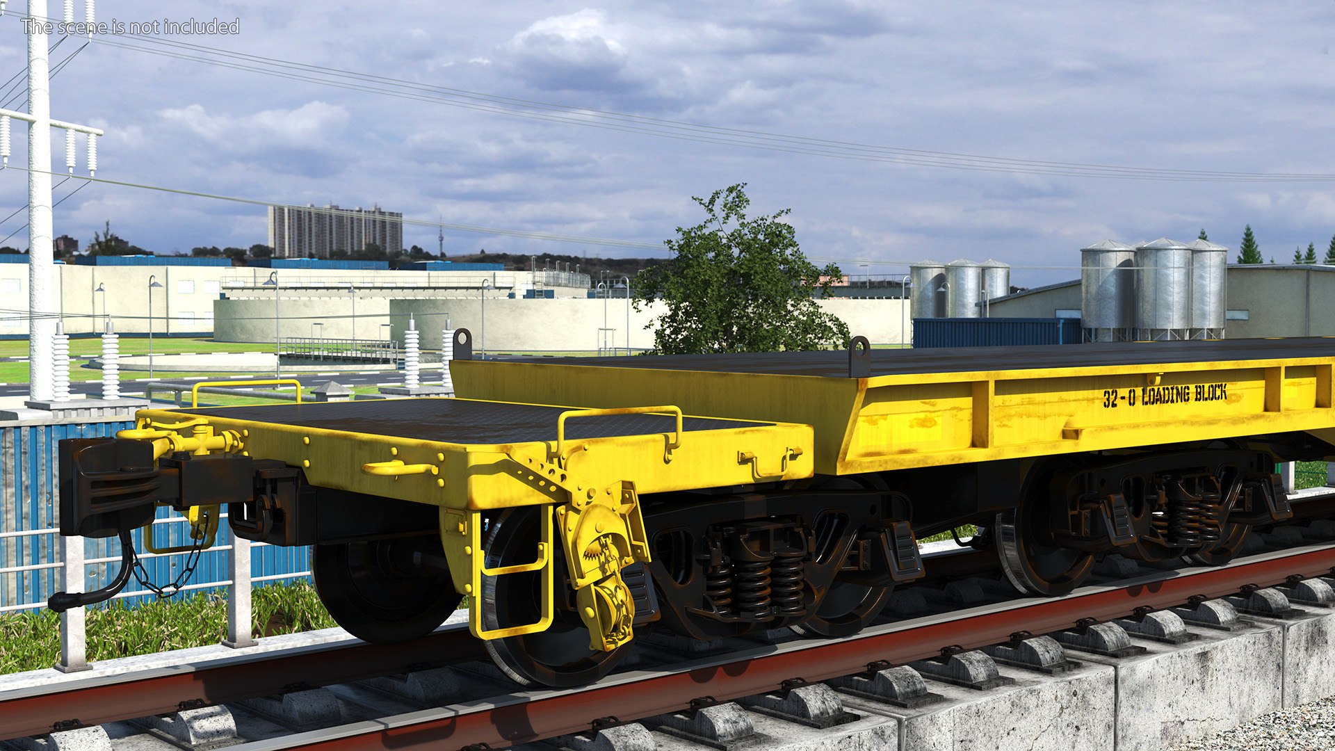 3D Flatbed Rail Car - TurboSquid 2168209