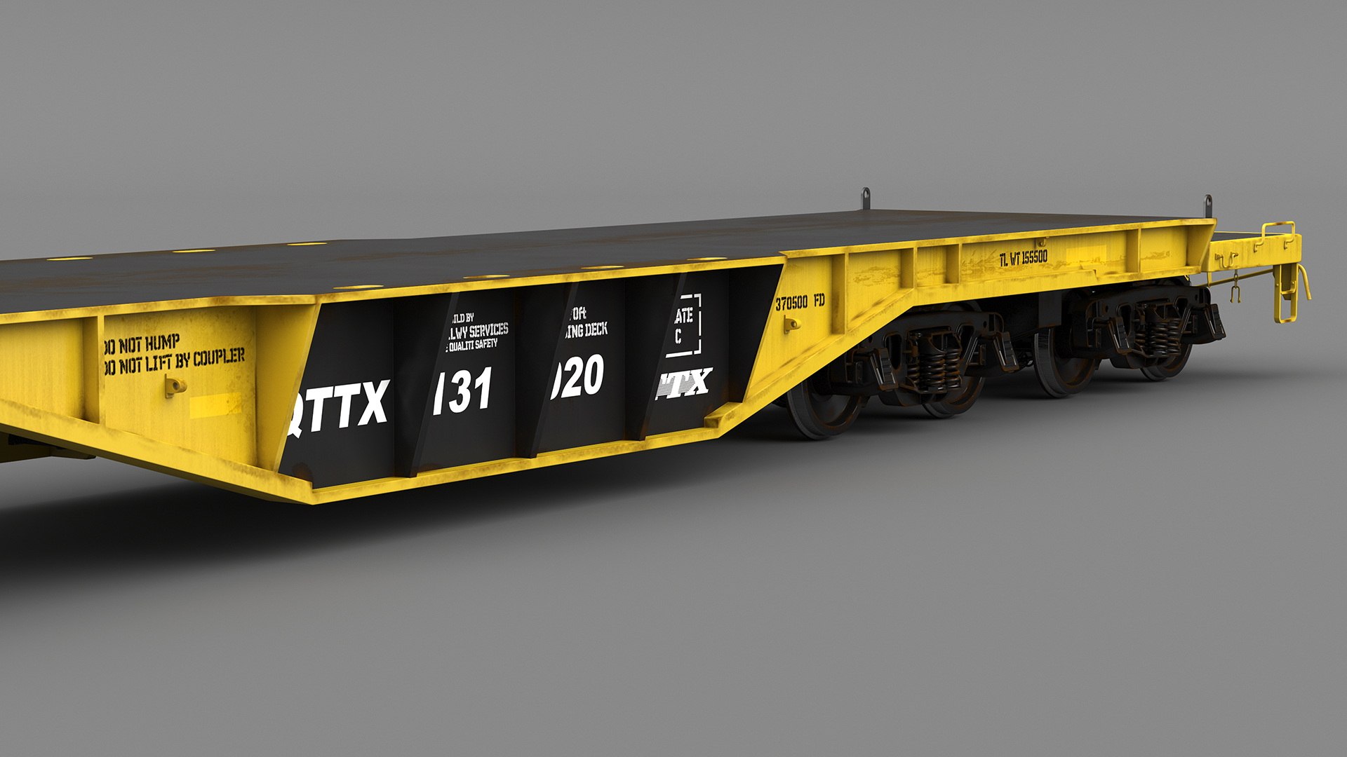 3D Flatbed Rail Car - TurboSquid 2168209