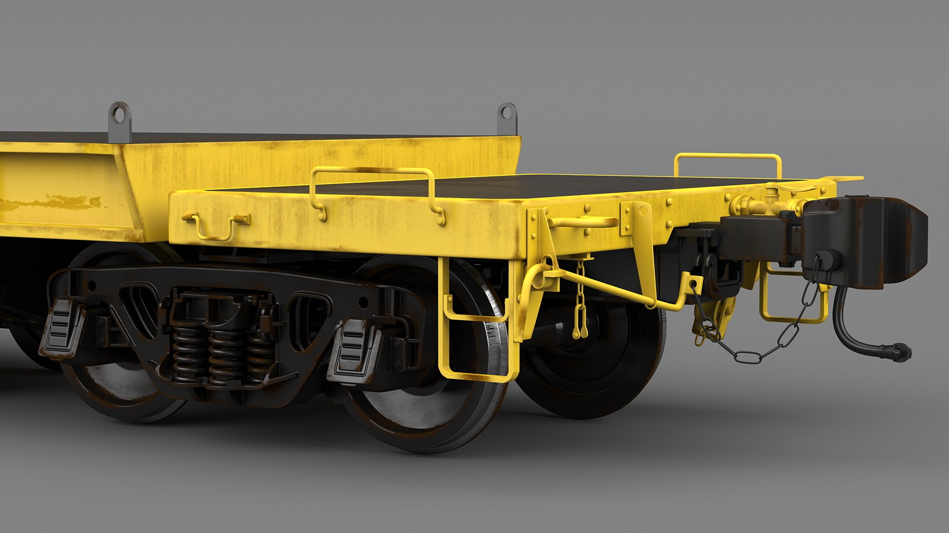 3D Flatbed Rail Car - TurboSquid 2168209