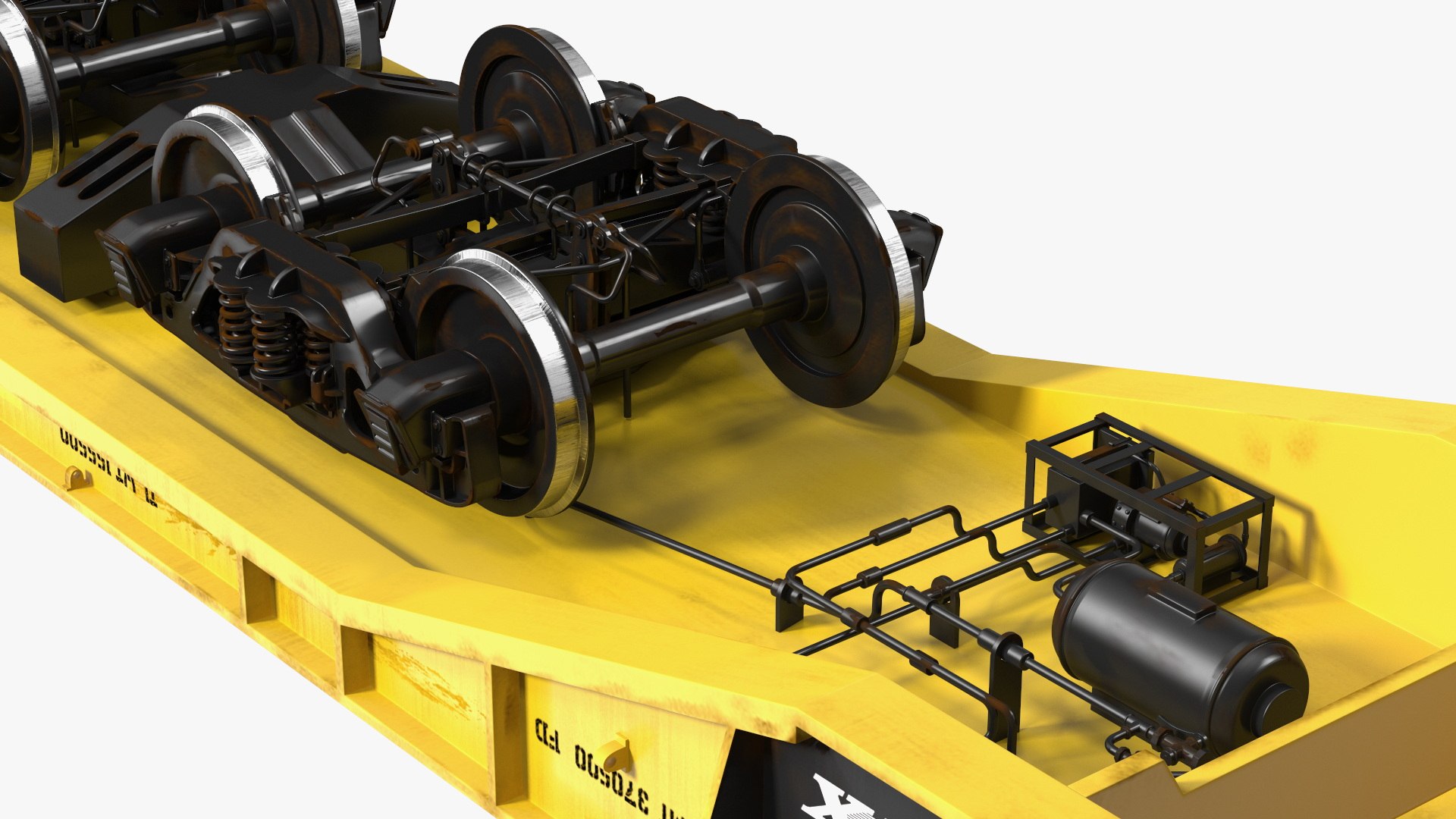 3D Flatbed Rail Car - TurboSquid 2168209