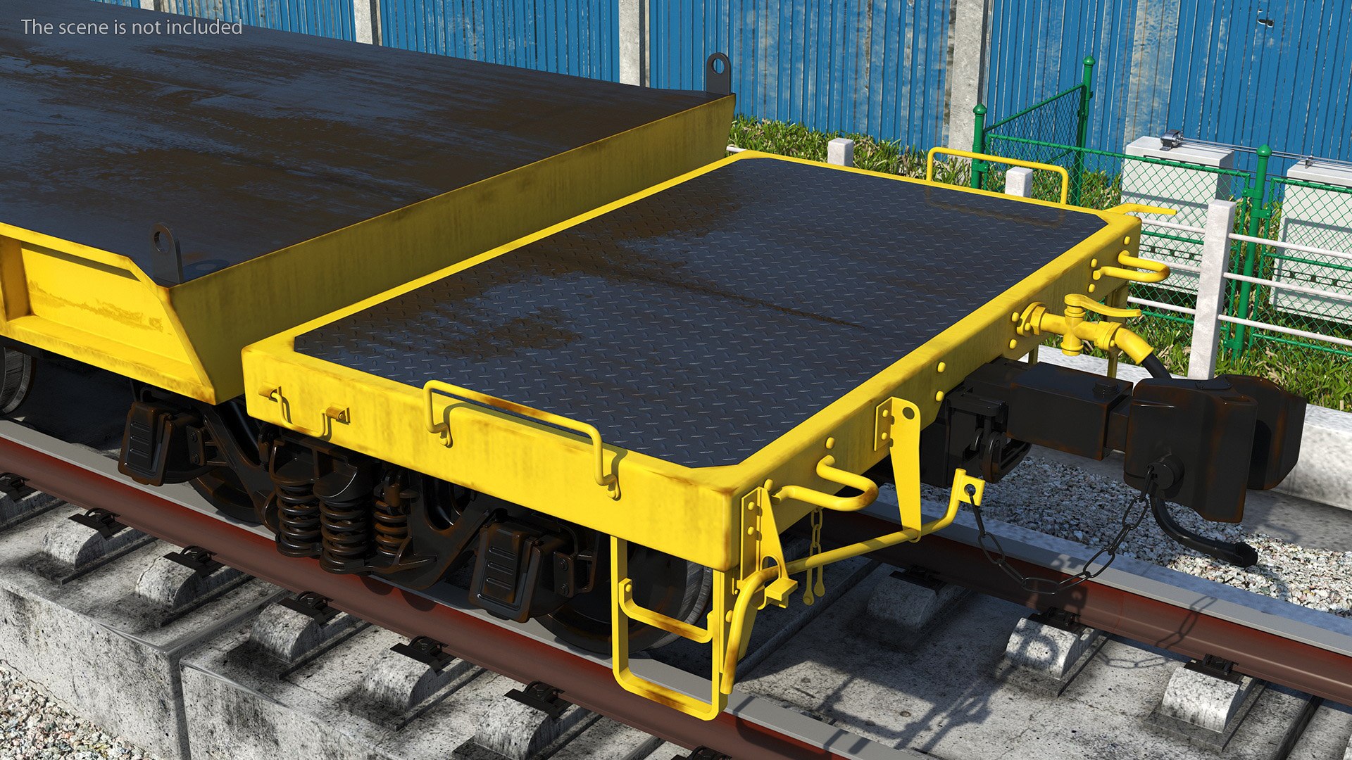 3D Flatbed Rail Car - TurboSquid 2168209