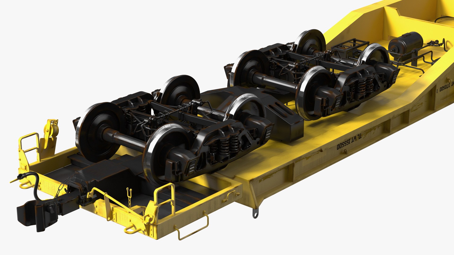 3D Flatbed Rail Car - TurboSquid 2168209
