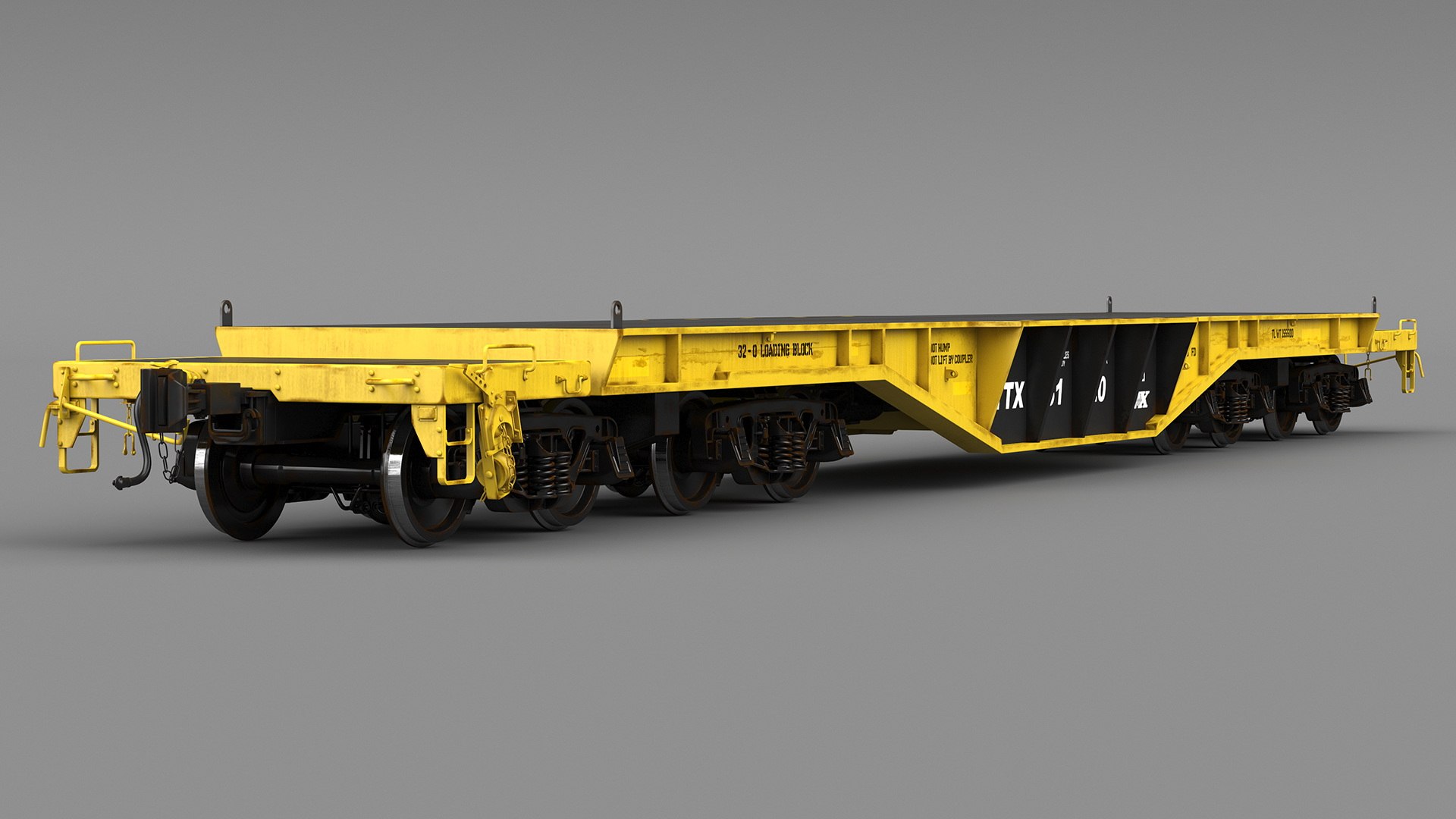 3D Flatbed Rail Car - TurboSquid 2168209