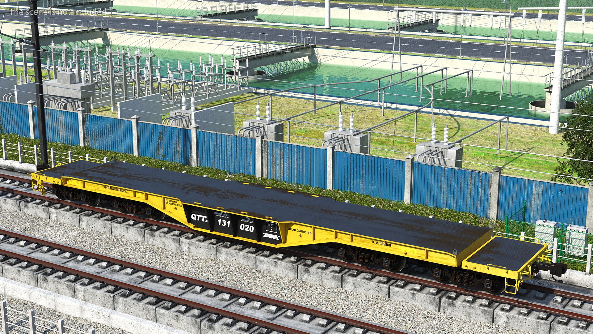 3D Flatbed Rail Car - TurboSquid 2168209