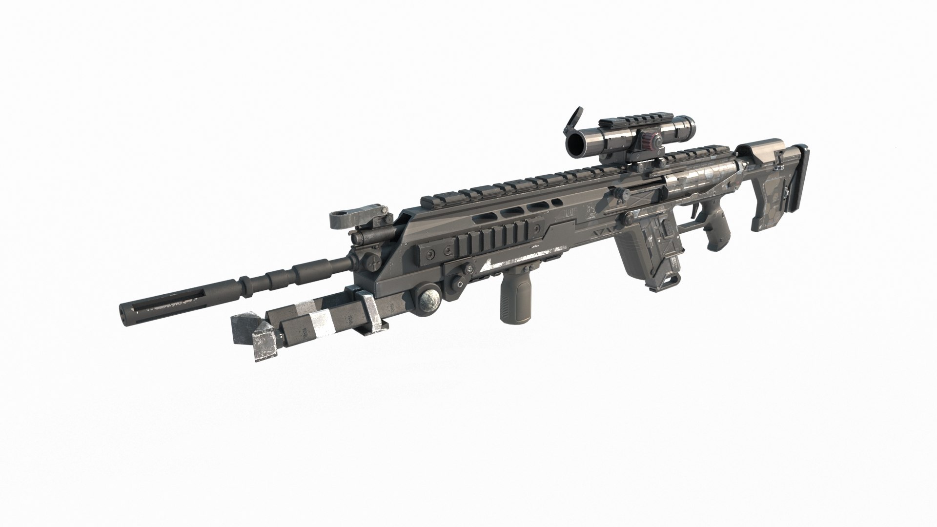 Science Fiction Style Sniper Rifle Model - TurboSquid 2296048