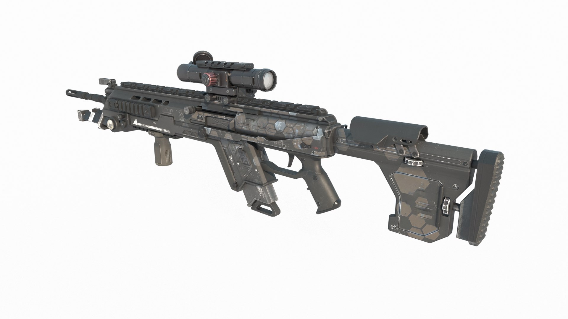 Science Fiction Style Sniper Rifle Model - TurboSquid 2296048