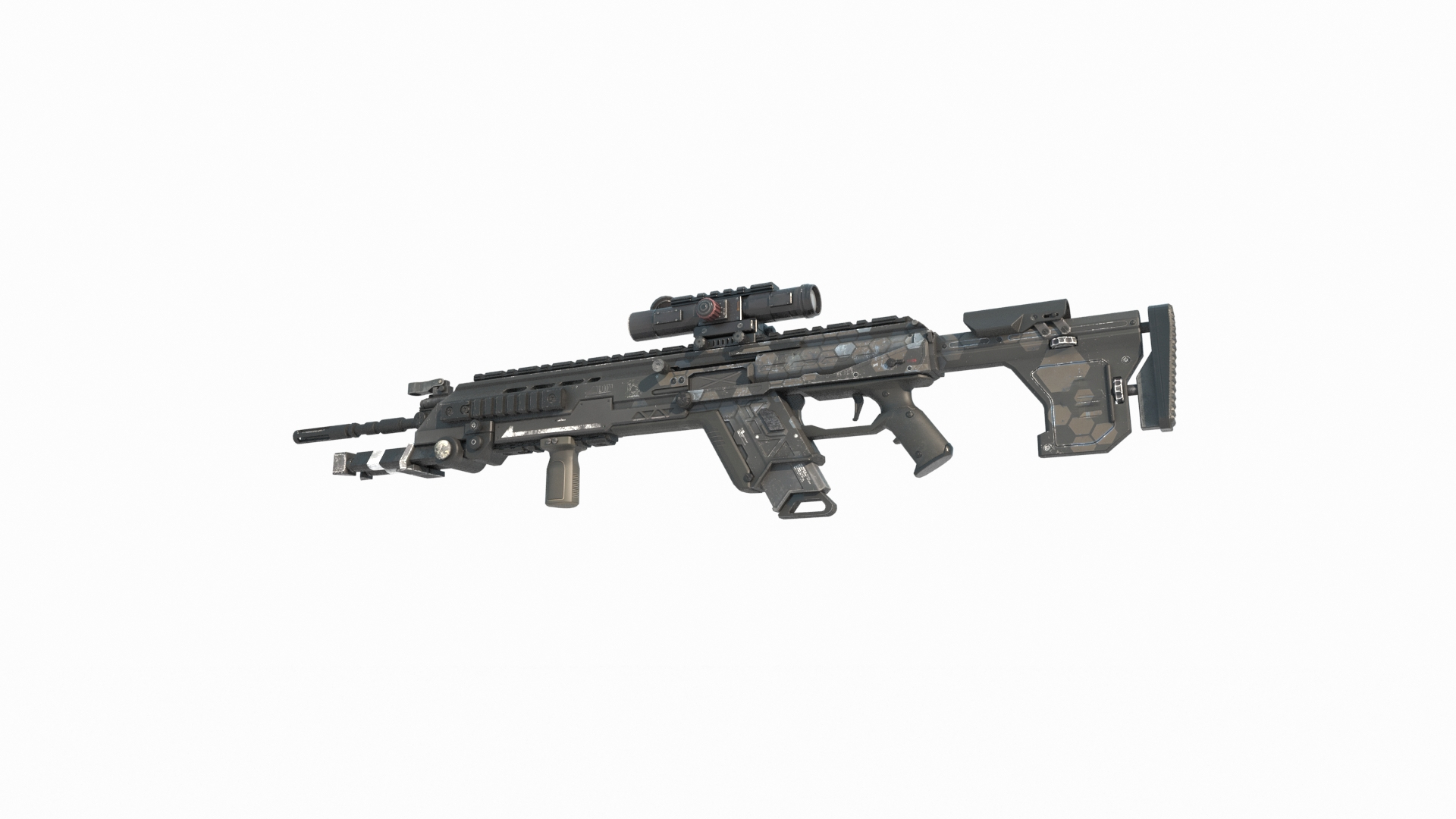 Science Fiction Style Sniper Rifle Model - TurboSquid 2296048