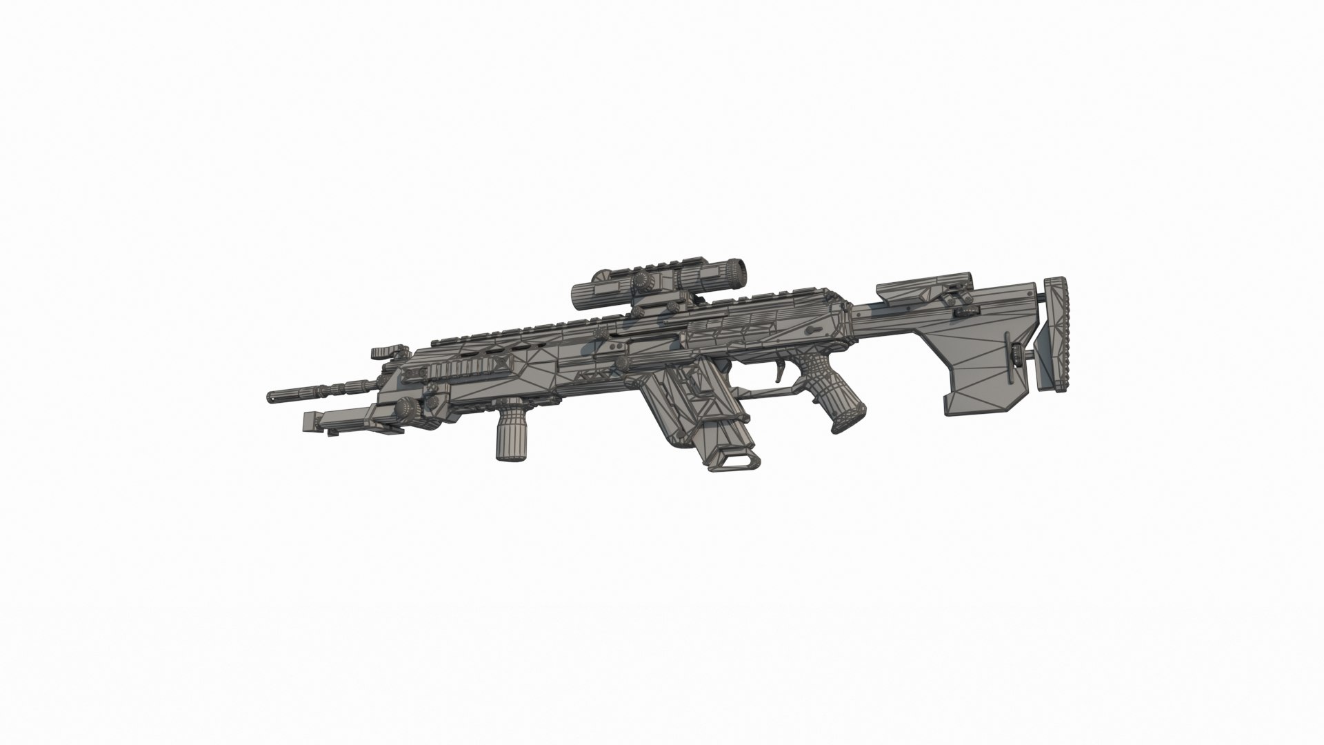 Science Fiction Style Sniper Rifle Model - TurboSquid 2296048