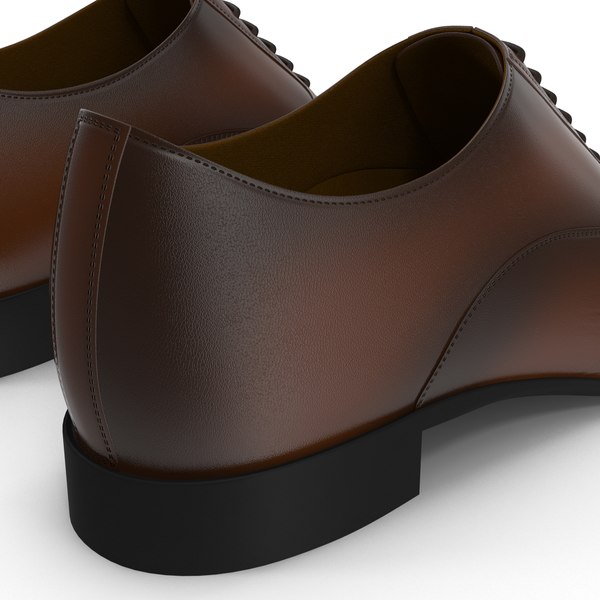 man shoes 2 3d model