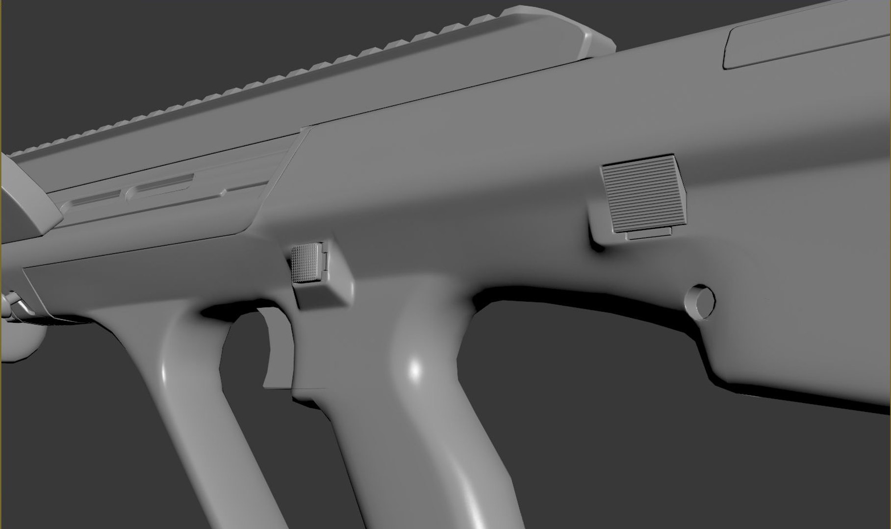 3d Steyr Aug A3 Assault Rifle Model