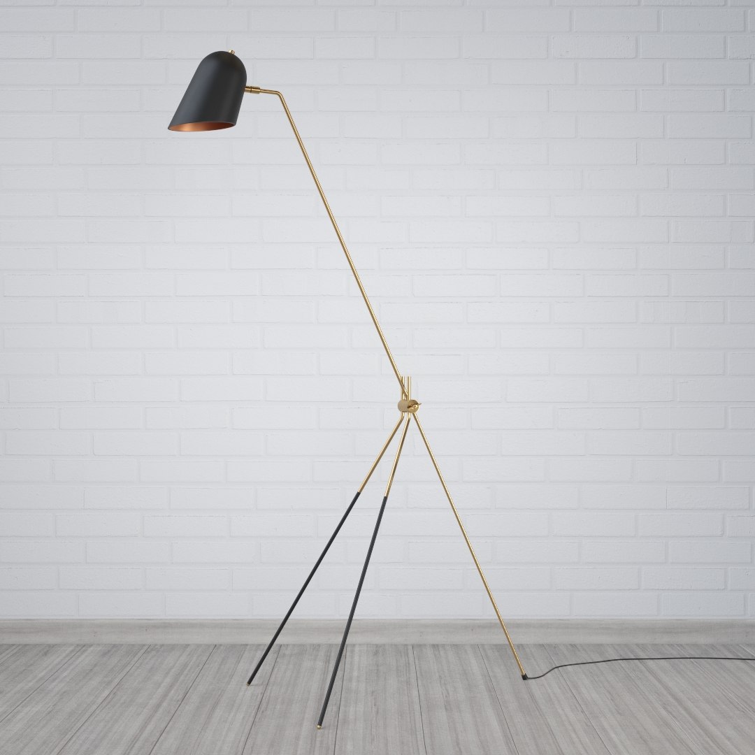 Photorealistic floor lamp - model - TurboSquid 1459079