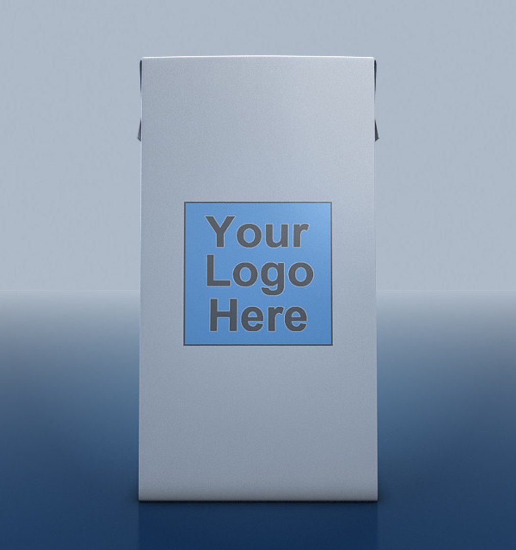 3d Milk Pack Model