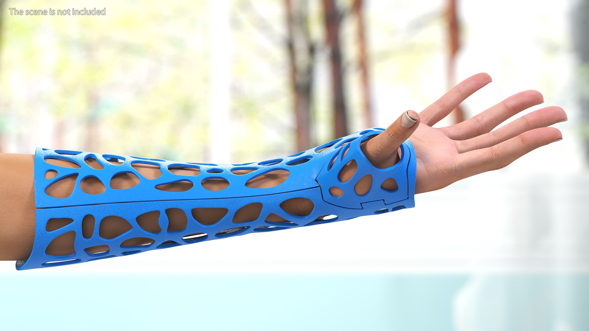 3D 3D-Printed Orthopedic Cast On Hand - TurboSquid 1900345