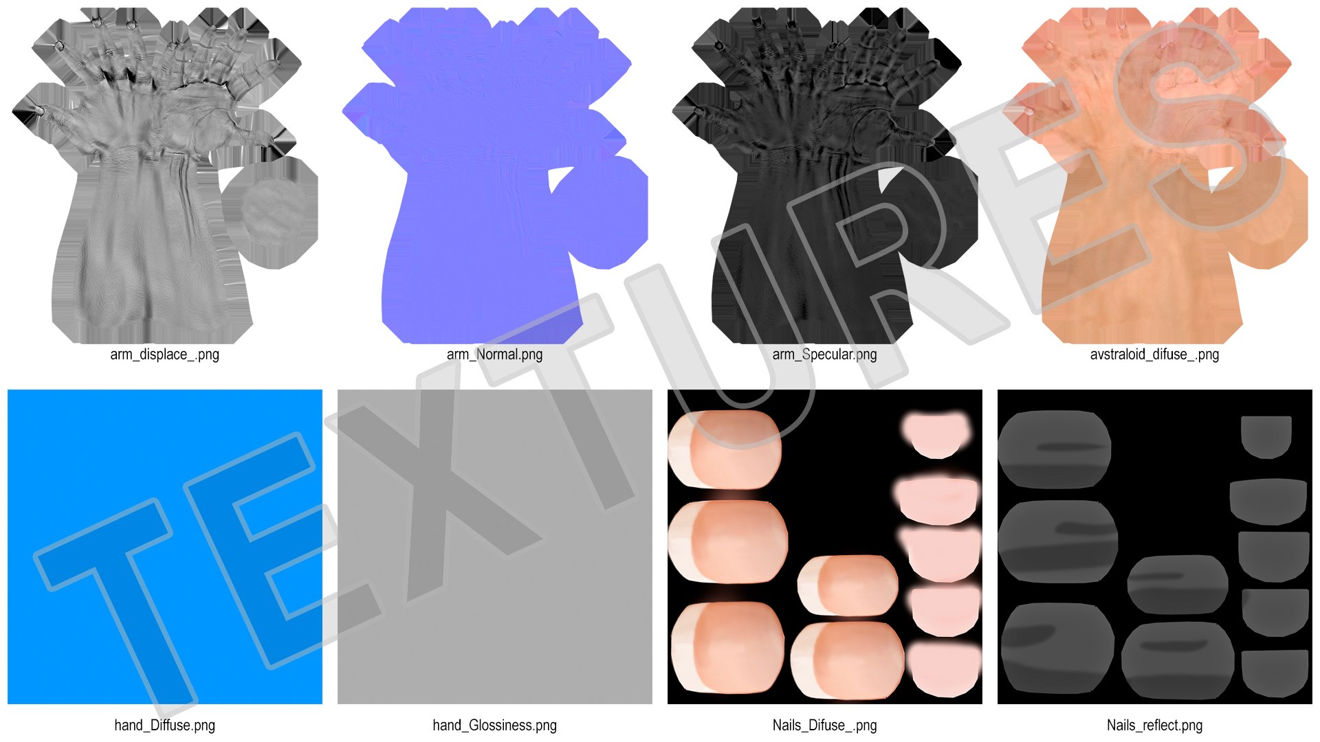 3D 3D-Printed Orthopedic Cast On Hand - TurboSquid 1900345