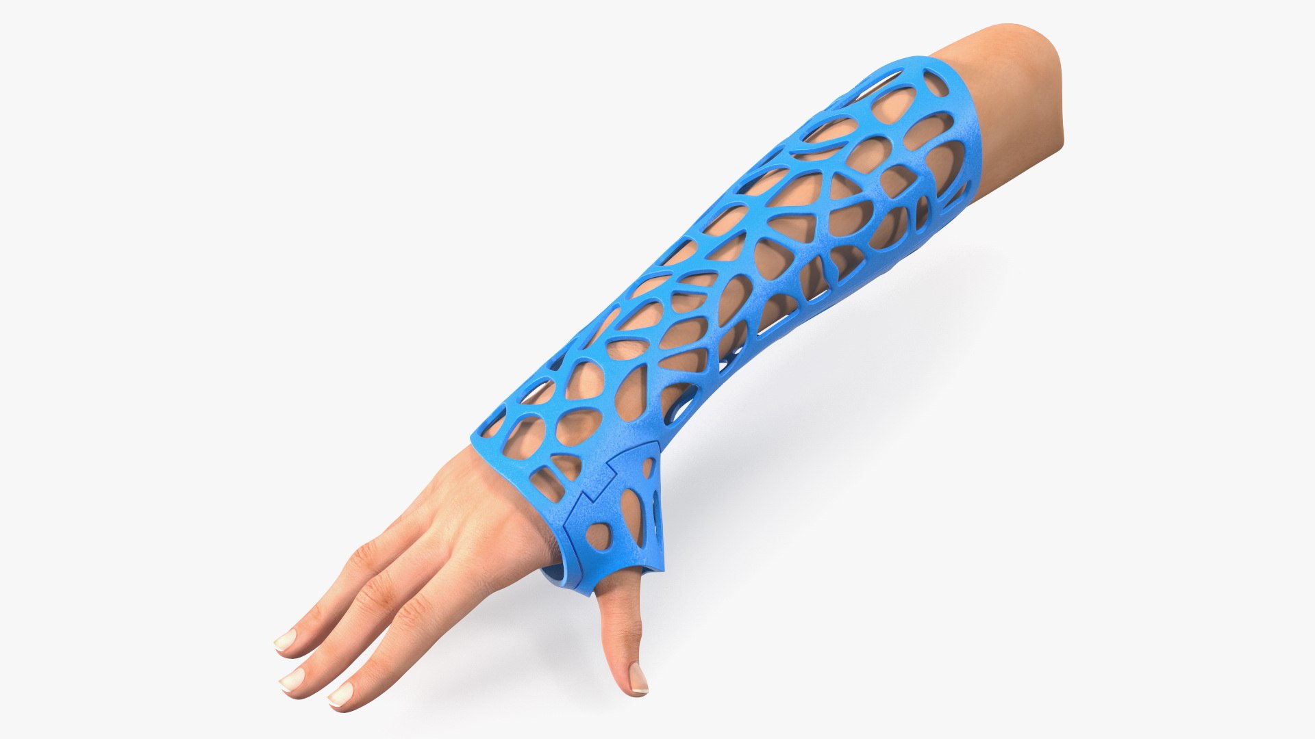 3D 3D-Printed Orthopedic Cast On Hand - TurboSquid 1900345