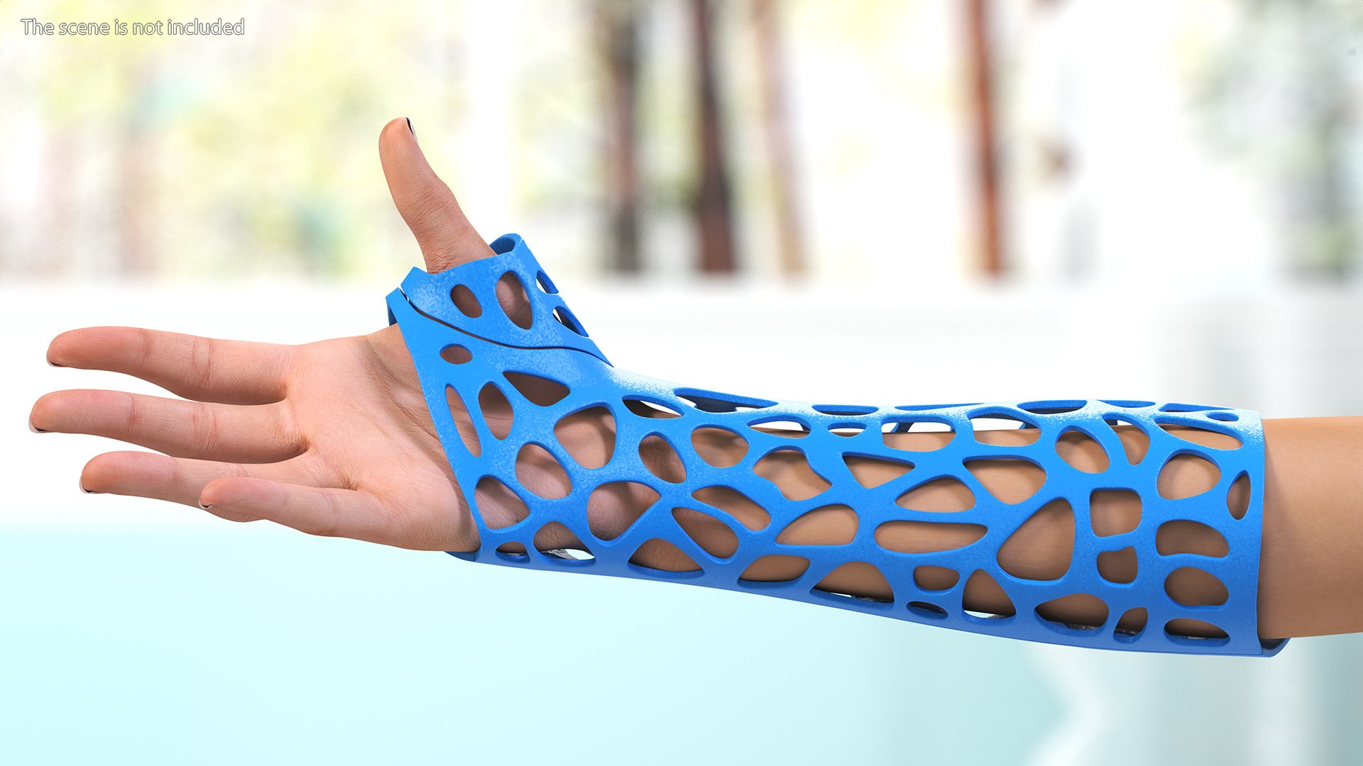 3D 3D-Printed Orthopedic Cast On Hand - TurboSquid 1900345