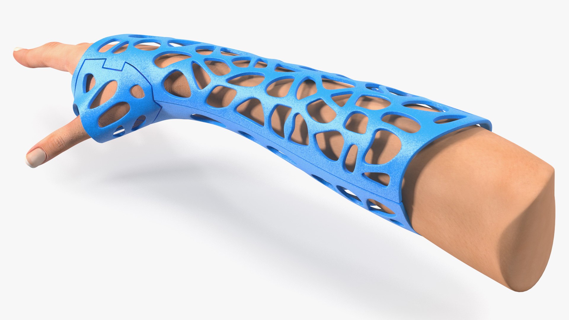3D 3D-Printed Orthopedic Cast On Hand - TurboSquid 1900345