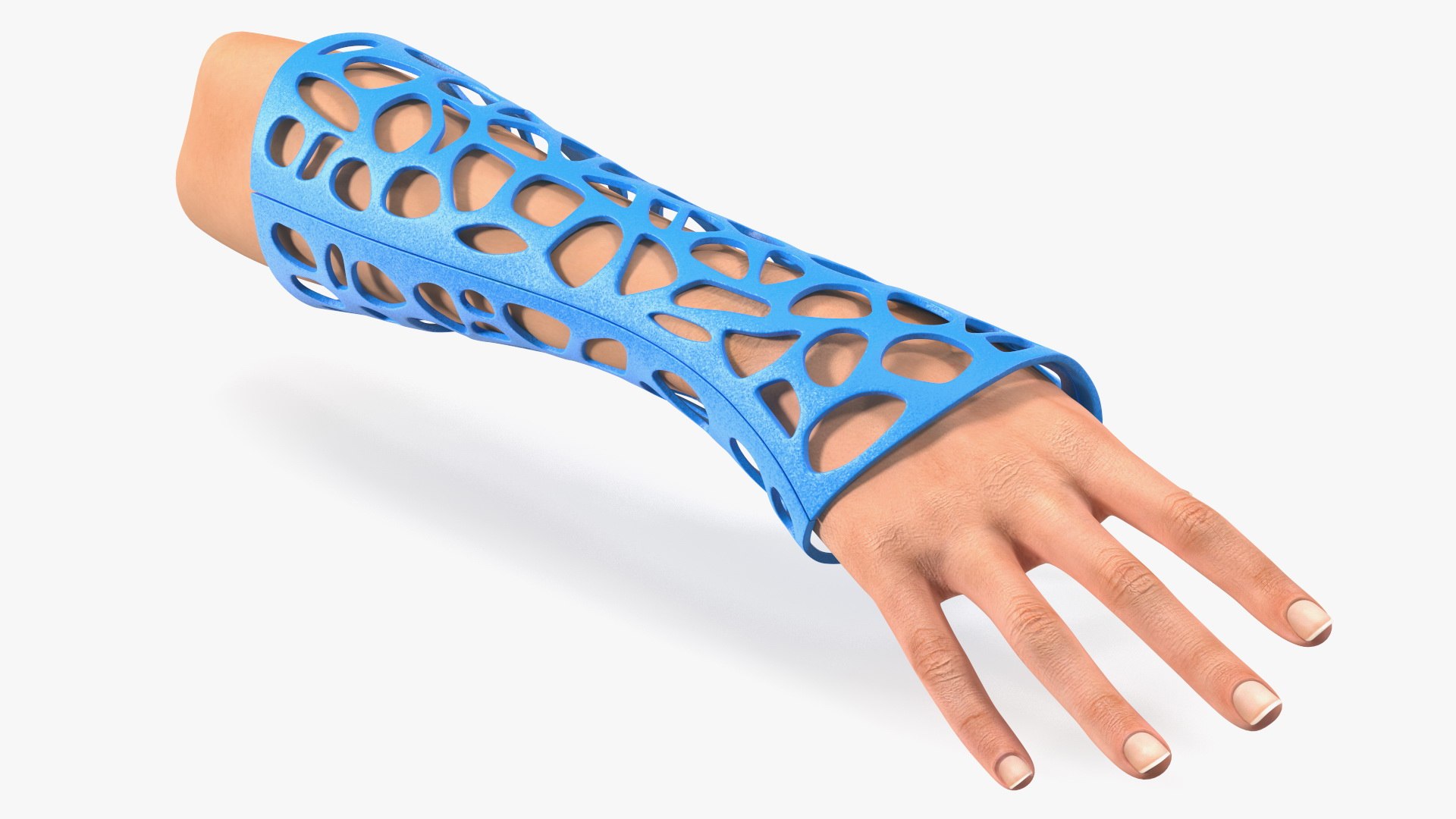 3D 3D-Printed Orthopedic Cast On Hand - TurboSquid 1900345