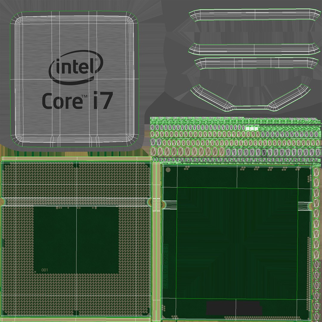 Intel I7 Cpu 3D - TurboSquid 1392145