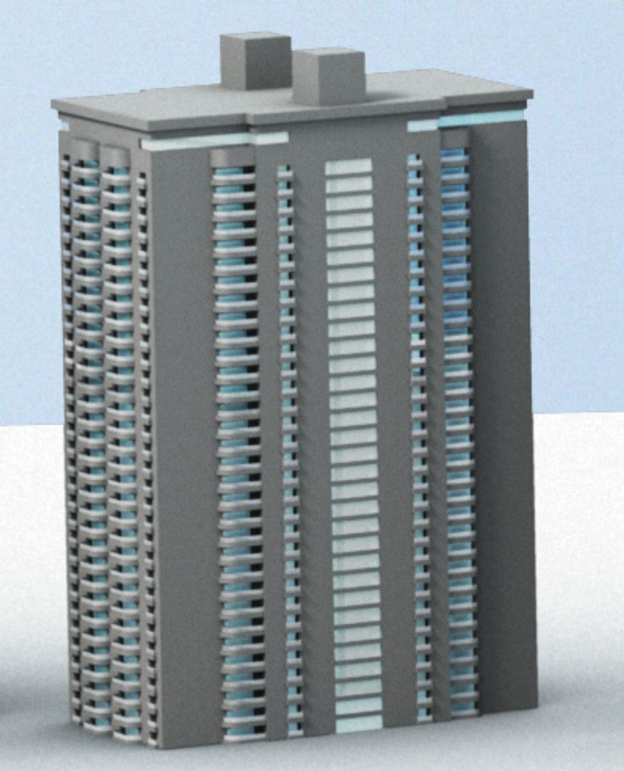 3d model skyscrapers building