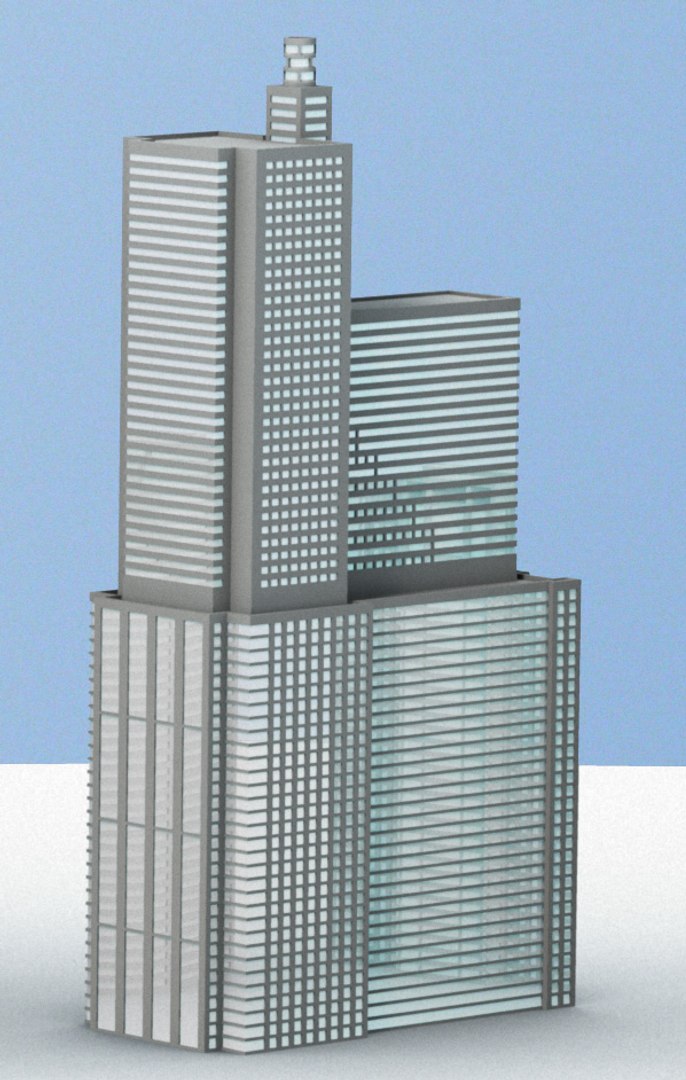 3d model skyscrapers building