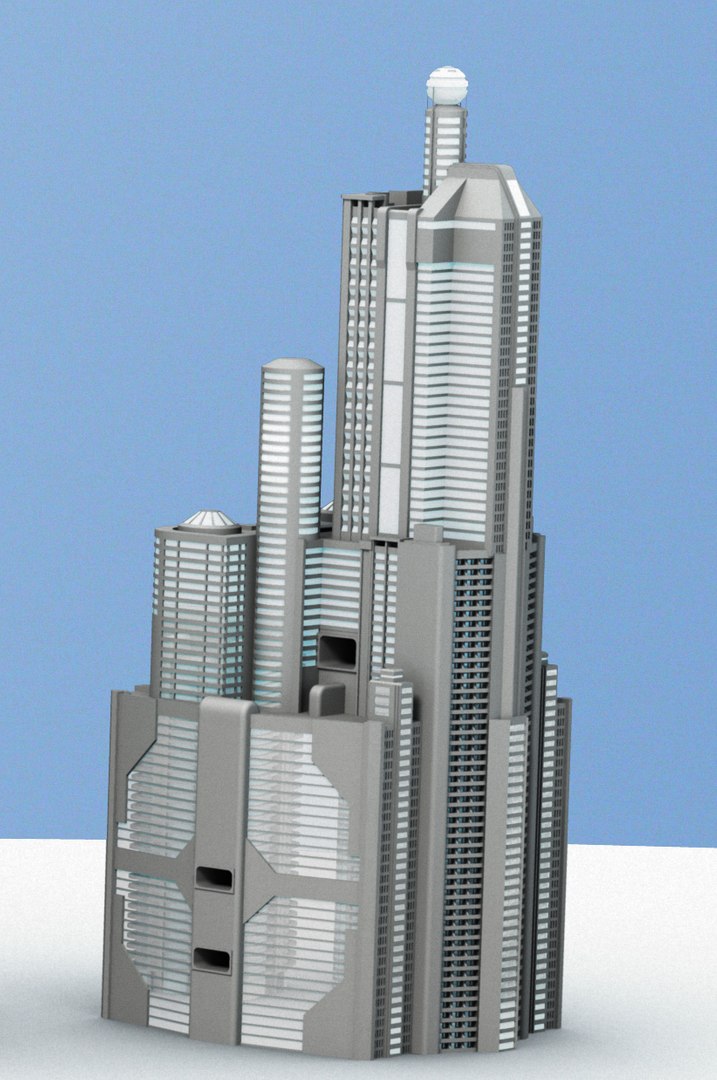 3d model skyscrapers building
