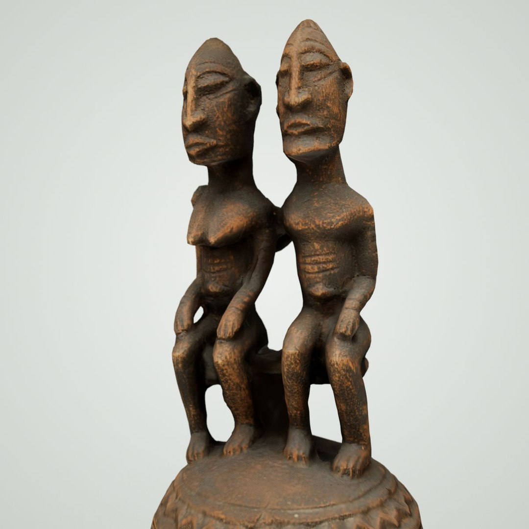 3d wood carved model
