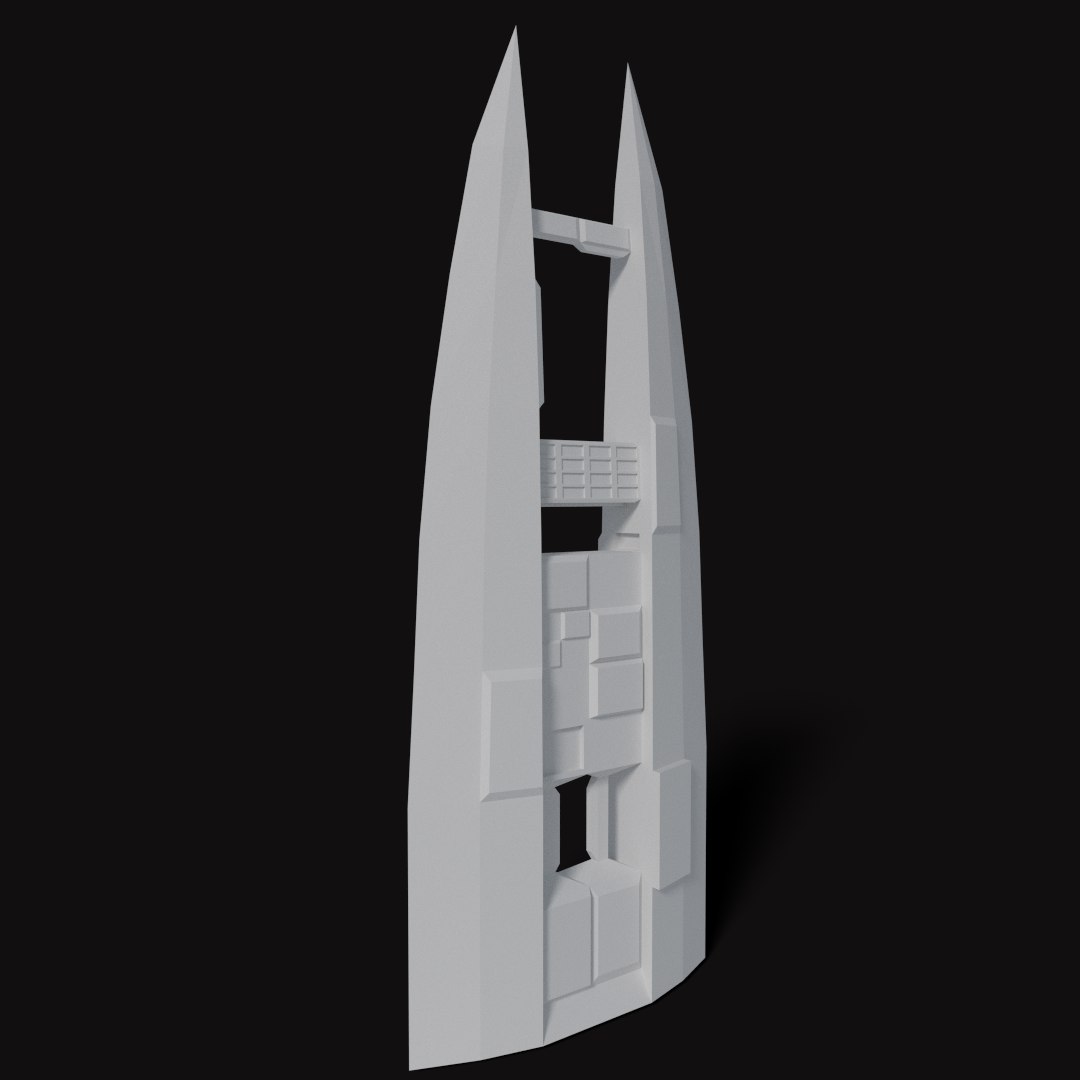 Sci-fi Building 3d Obj